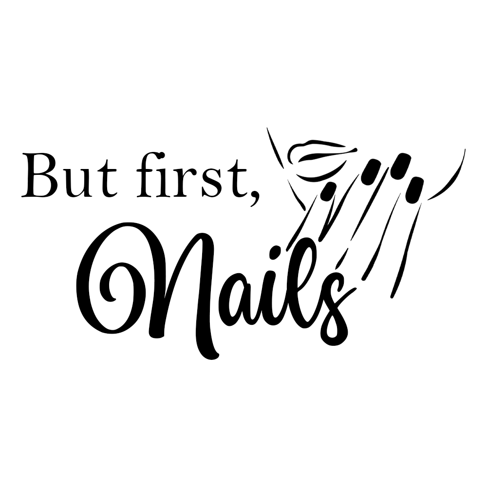 Verre gravé - But first, Nails – La Maison Du Bar