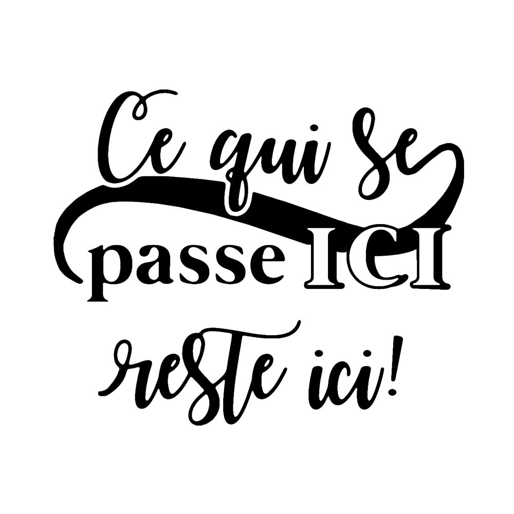 Verre gravé - Ce qui se passe ici reste ici – La Maison Du Bar